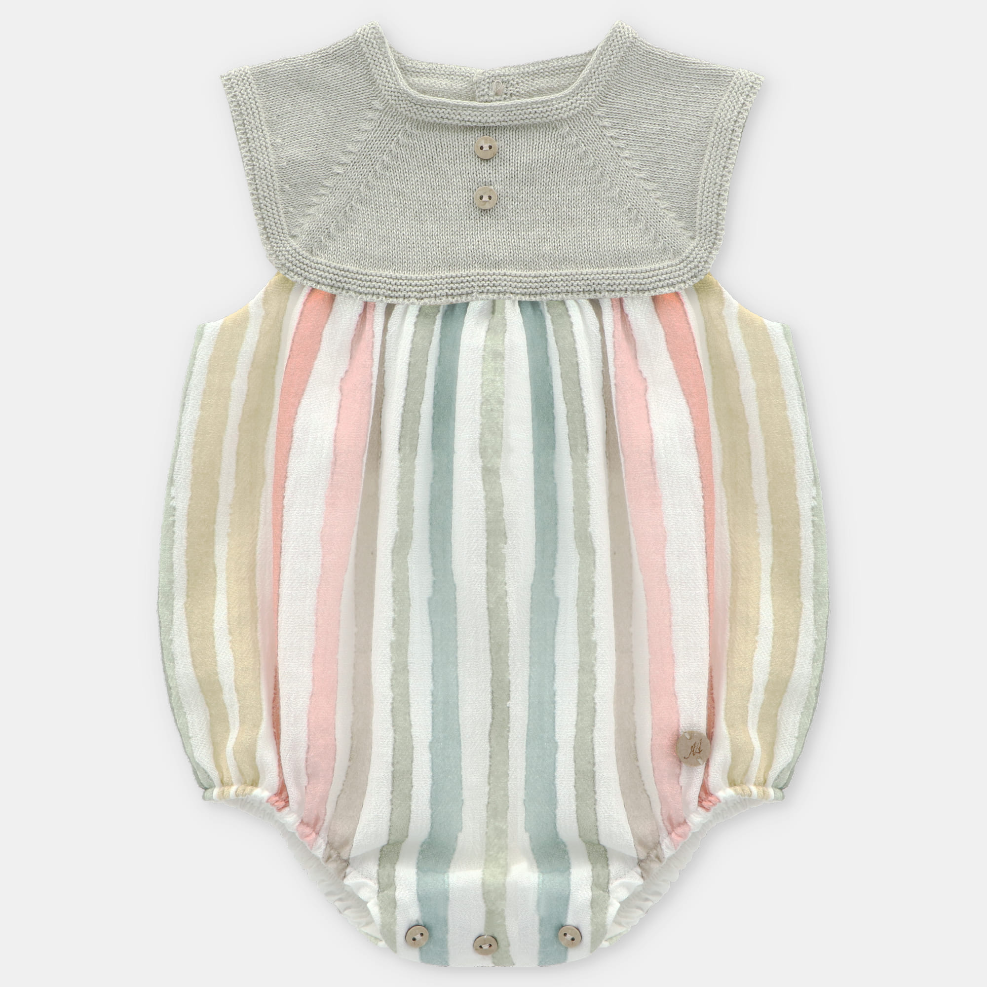 Pelele Punto y Tela Unisex Salve - Royal Baby Brands